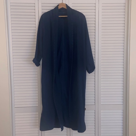 Waven | Jackets & Coats | Waven Duster In Navy Blue | Poshmark